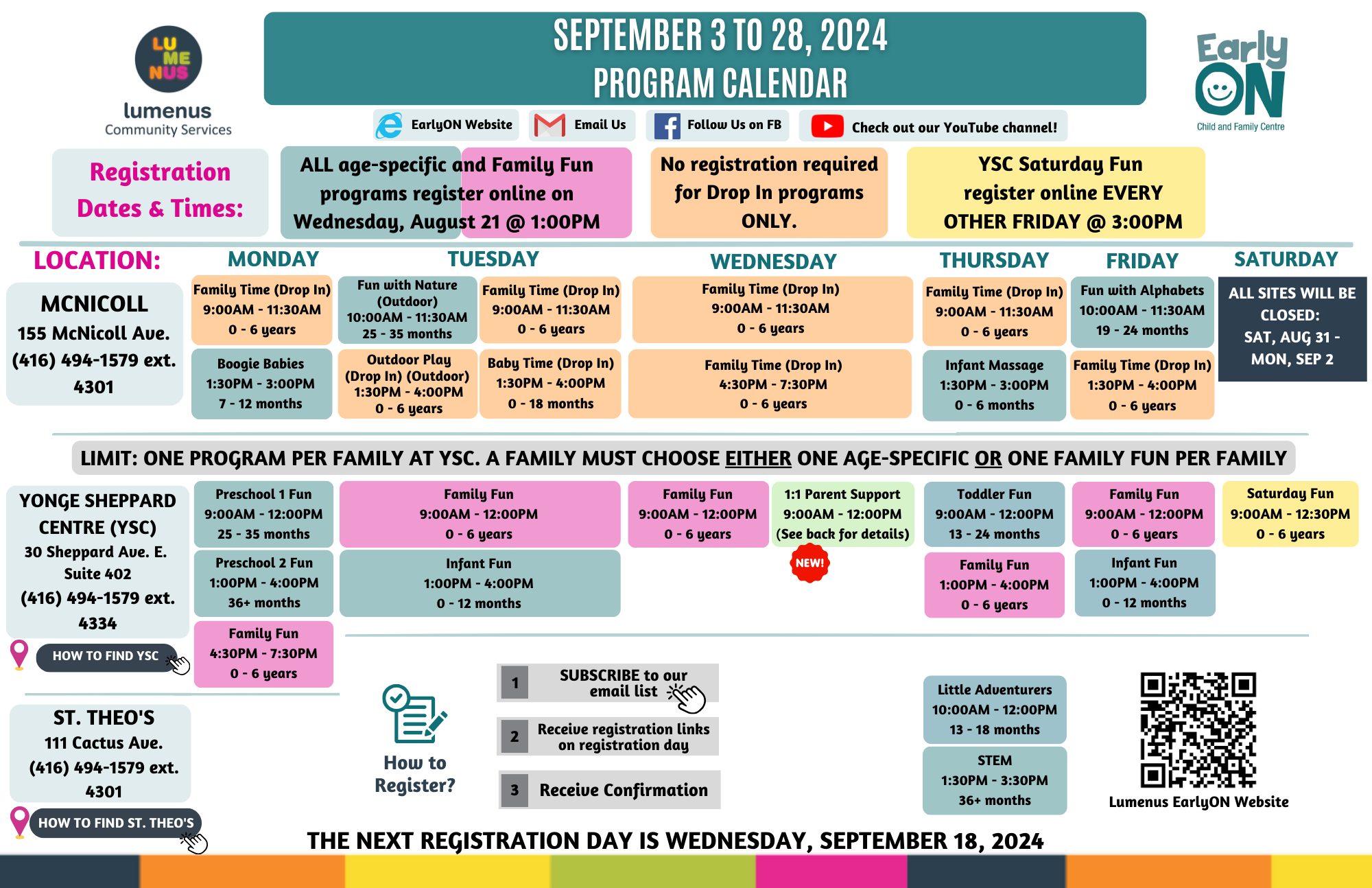 EarlyON Child & Family Centres | Lumenus | Programs & Services