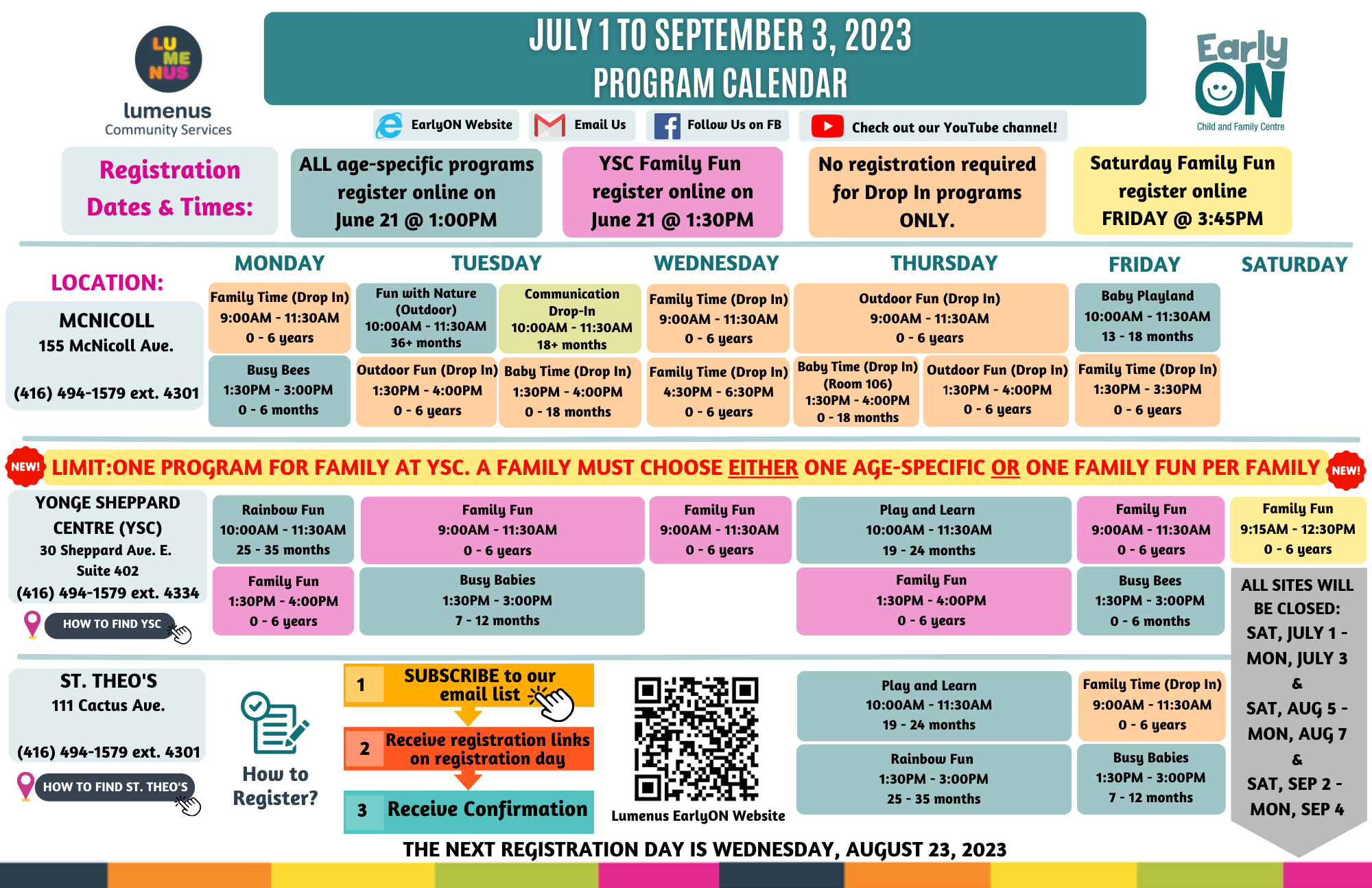 EarlyON Child & Family Centres | Lumenus | Programs & Services